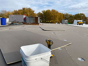 Single-Ply Roofing Installation